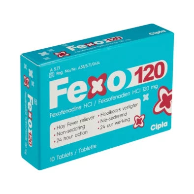 Fexo 120mg (10 Tablets / Capsules) – Zoie Health