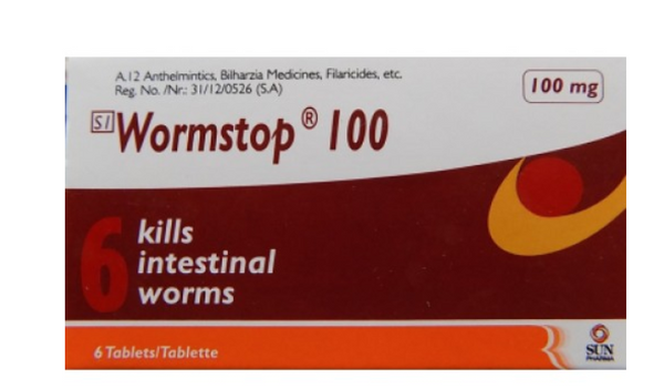 Wormstop 100mg Tablets / Capsules (6 Tablets / Capsules) – Zoie Health